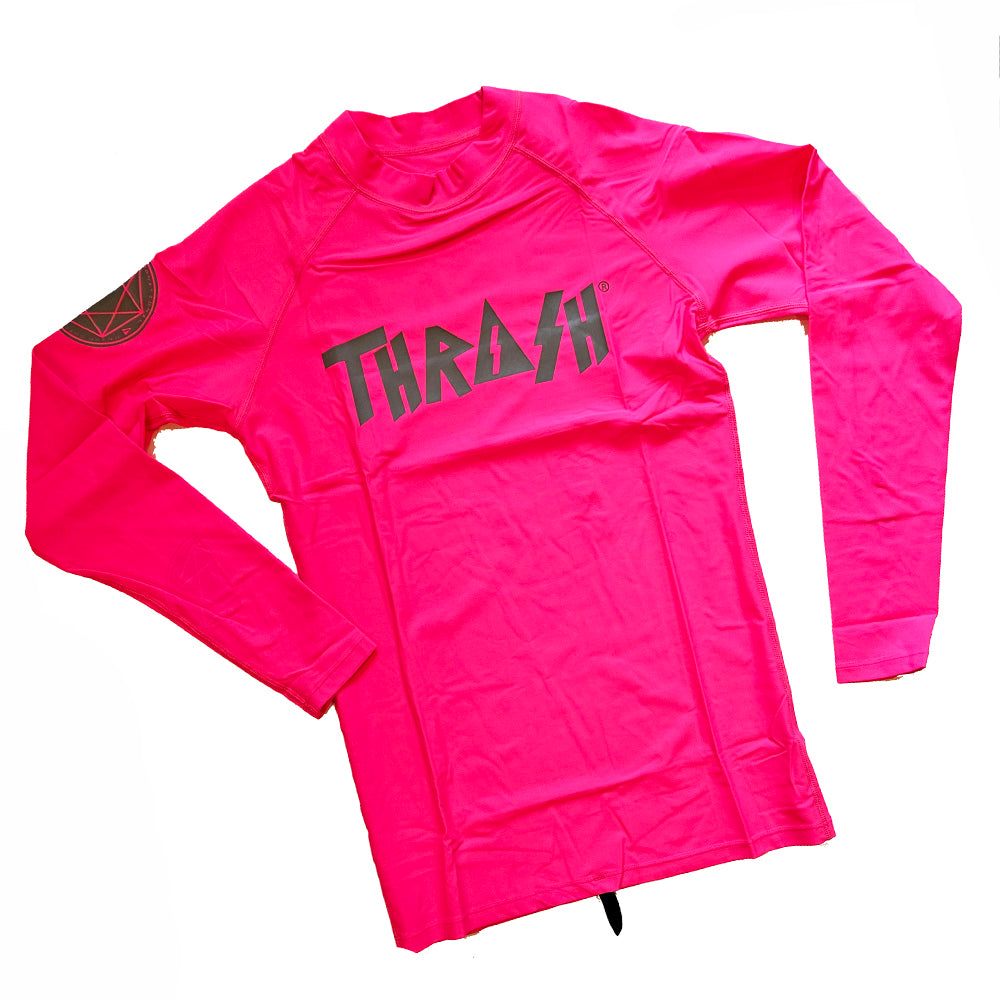 Thrash long sleeve rash vest pink – Bodyboard HQ