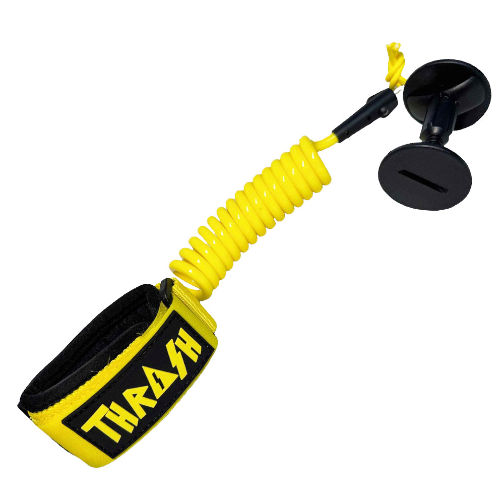 Thrash Double Swivel wrist leash yellow – Bodyboard HQ